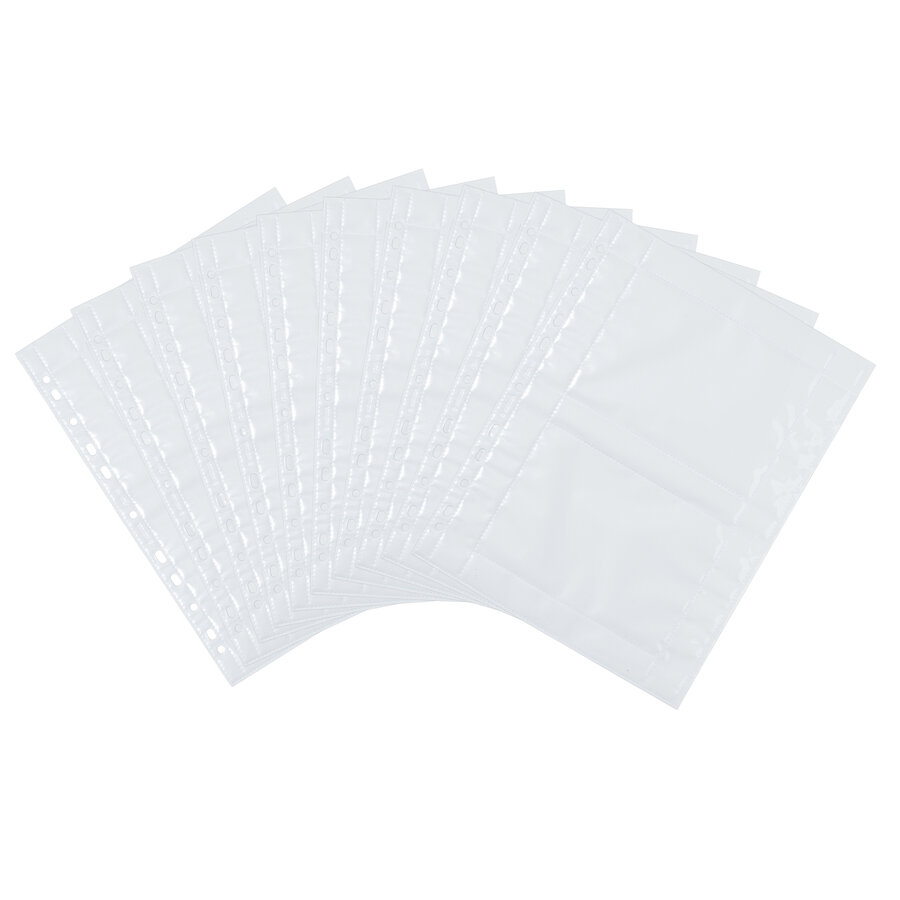 Fotophan fotoplastfickor 10x15 cm liggande vit 10 plastfickor